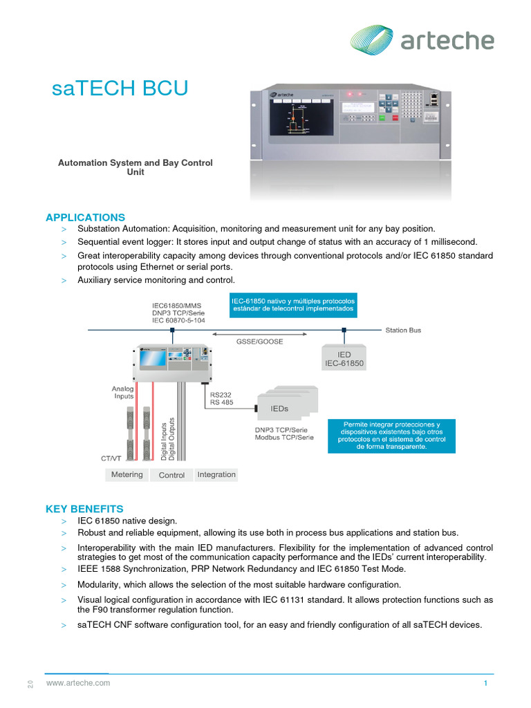 Arteche and Satech Systems Overview | PDF | Information And ...