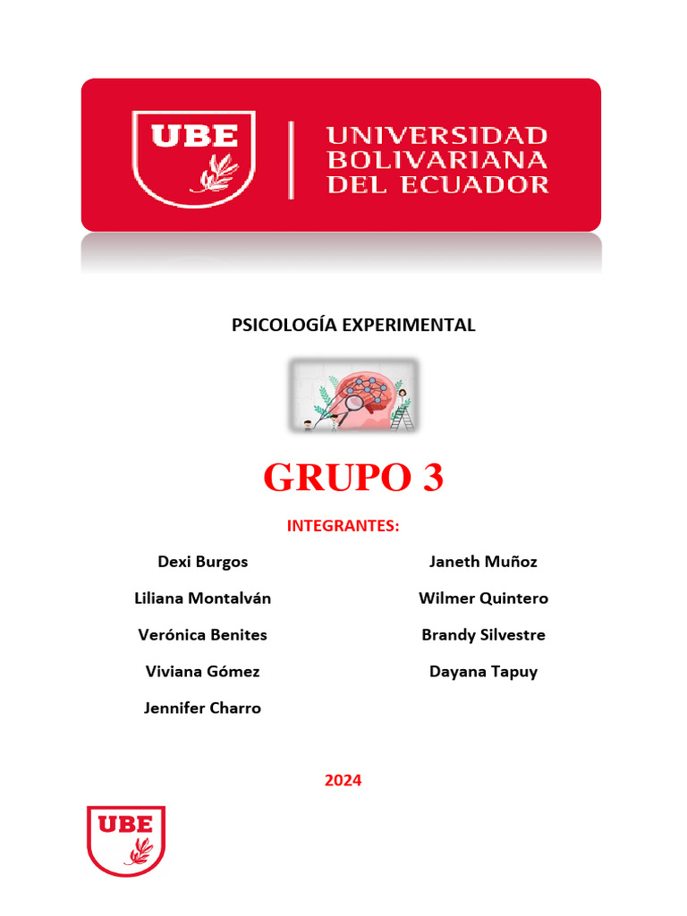 PSICOLOGÍA EXPERIMENTAL UBE | PDF