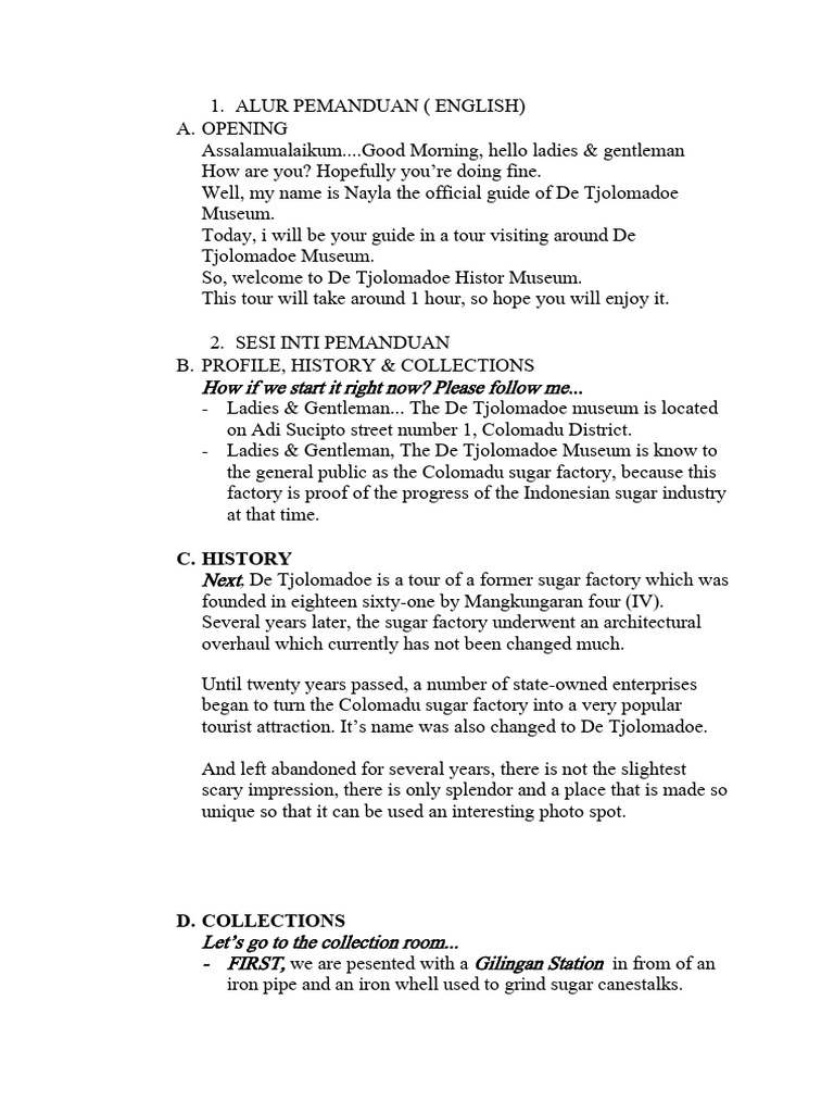 ALUR PEMANDUAN Nayla F XI ULW 3 | PDF | Sugarcane | Steam