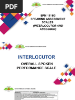 Assessor and Interlocutor Scoresheet | PDF | Linguistics | Semiotics