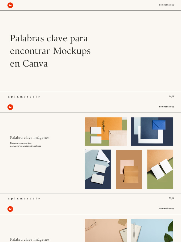 U5 - 01 - Plabras Clave Mockups Canva | PDF