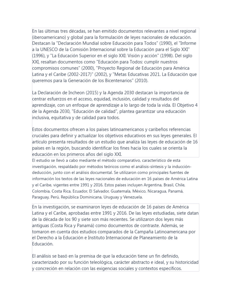 resumen fines de la educacion en Latino America | Descargar gratis PDF ...