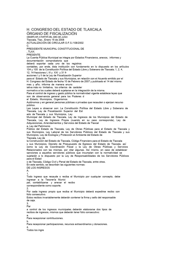 circular 108 | Descargar gratis PDF | Presupuesto | Contabilidad