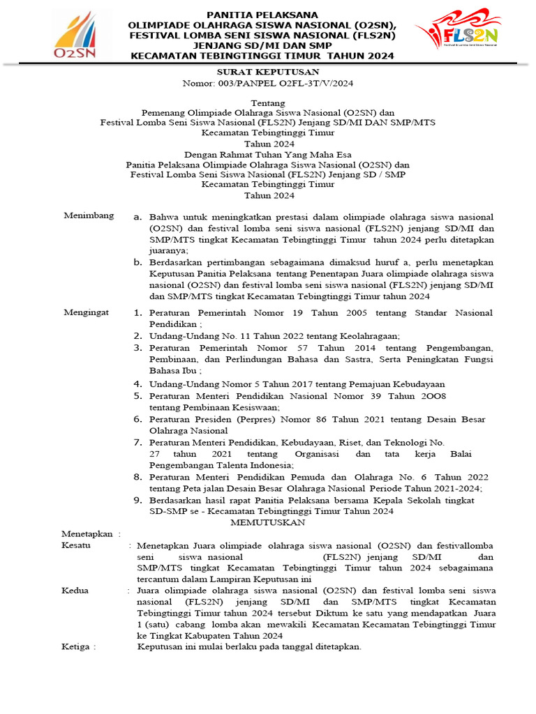 SK Pemenang O2sn FLS2N Pulau Merbau 2024.final | PDF