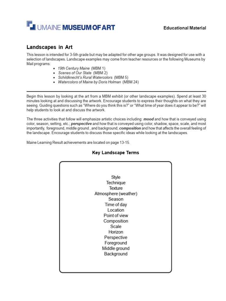 Landscapes | Download Free PDF | Perspective (Graphical) | Composition (Visual Arts)