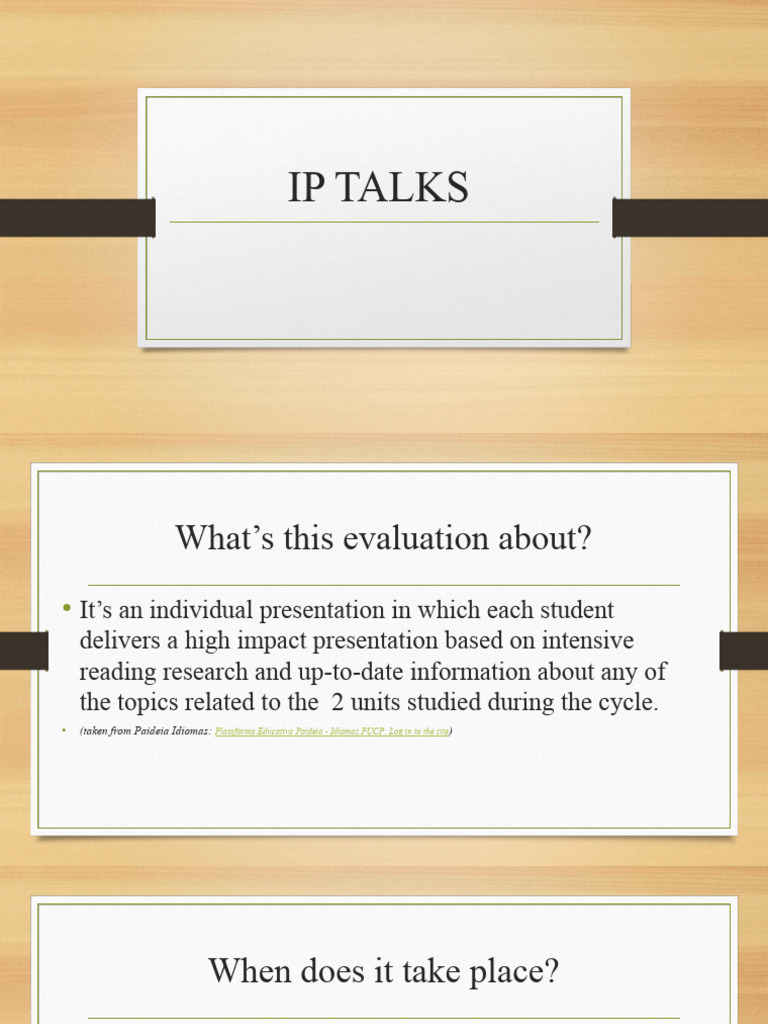 Ip Talks | PDF | Human Communication | Communication