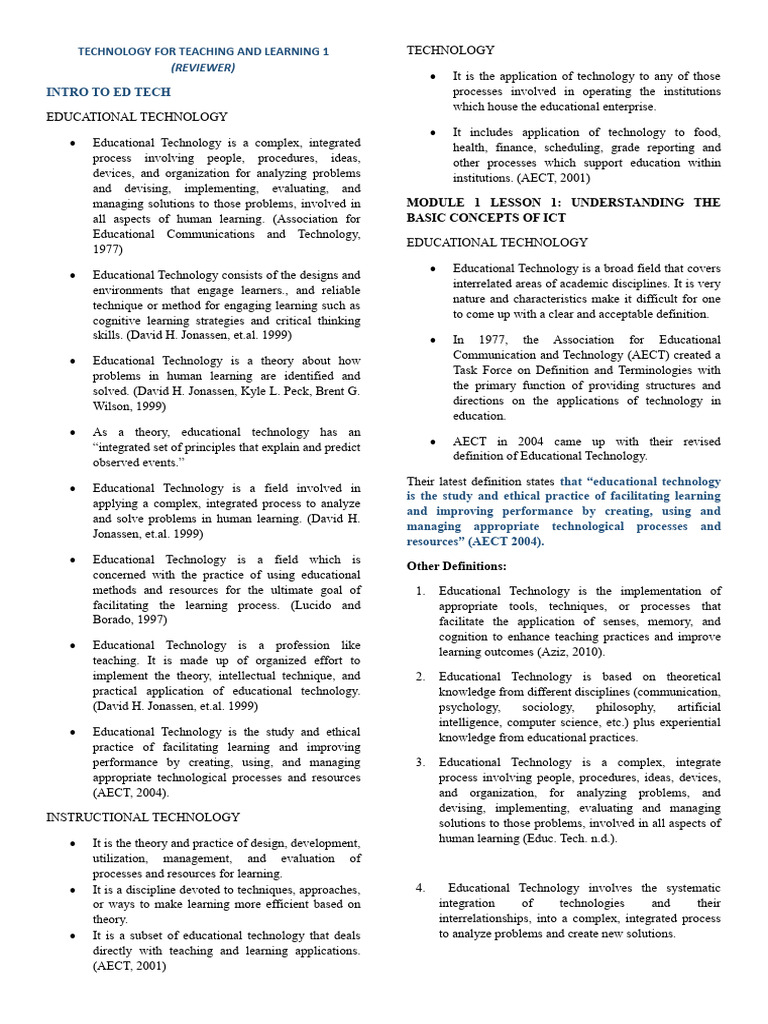 TTL Reviewer Deng | PDF | Educational Technology | Internet