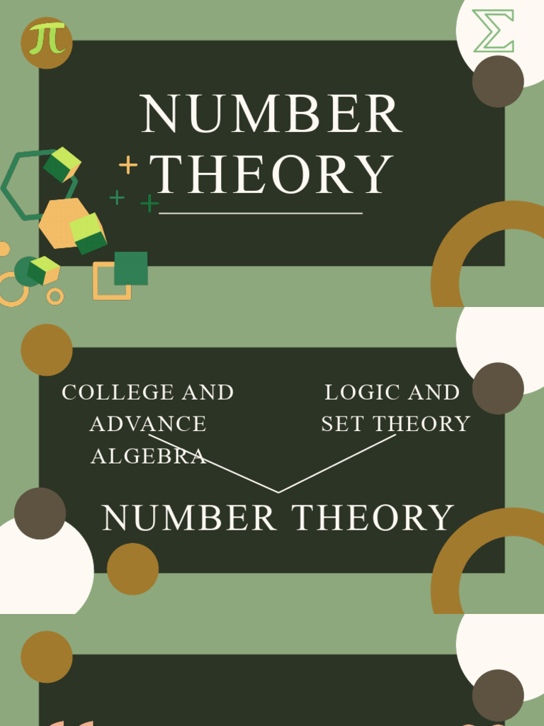 Number Theory 1 | PDF | Multiplication | Subtraction