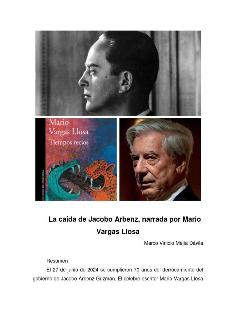 La Caída de Jacobo Arbenz, Narrada Por Vargas Llosa | PDF