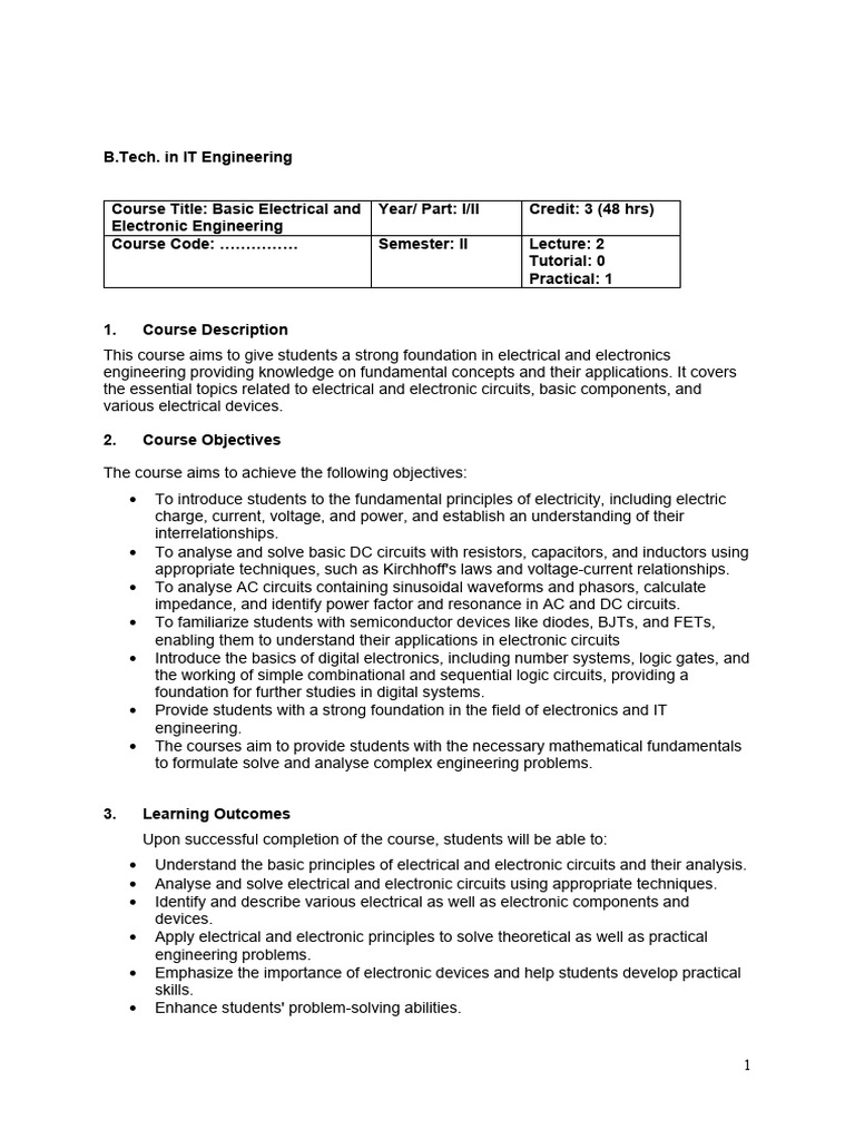 Basic Electrical Electronics Engineering Pdf Amplifier