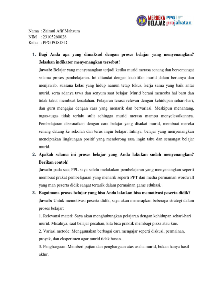 Strategi Belajar Menyenangkan di Kelas | PDF | Kesehatan Holistik