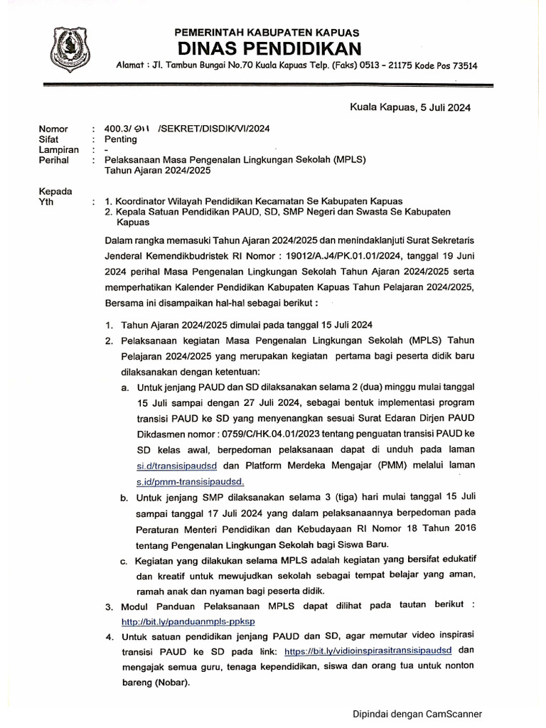 Pelaksanaan PPDB | PDF