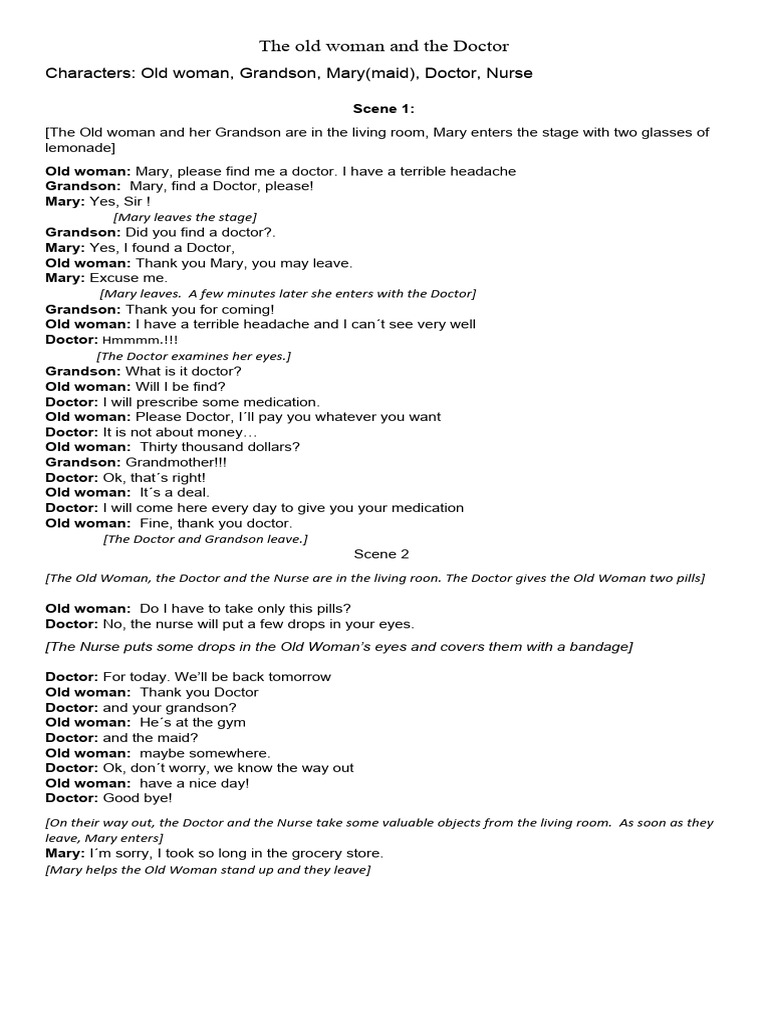 The old woman and the Doctor (1) (2) | PDF