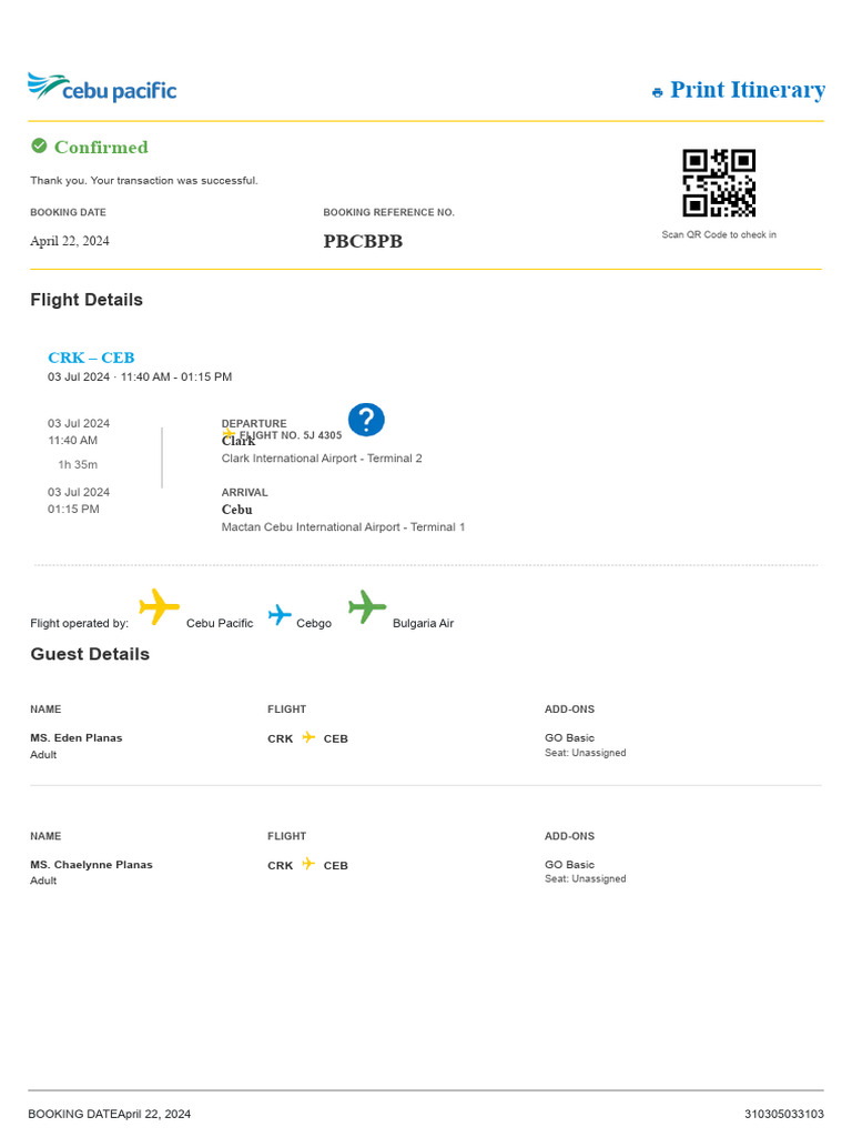 Eden Chaelynne Cebu | PDF | Fee | Payments