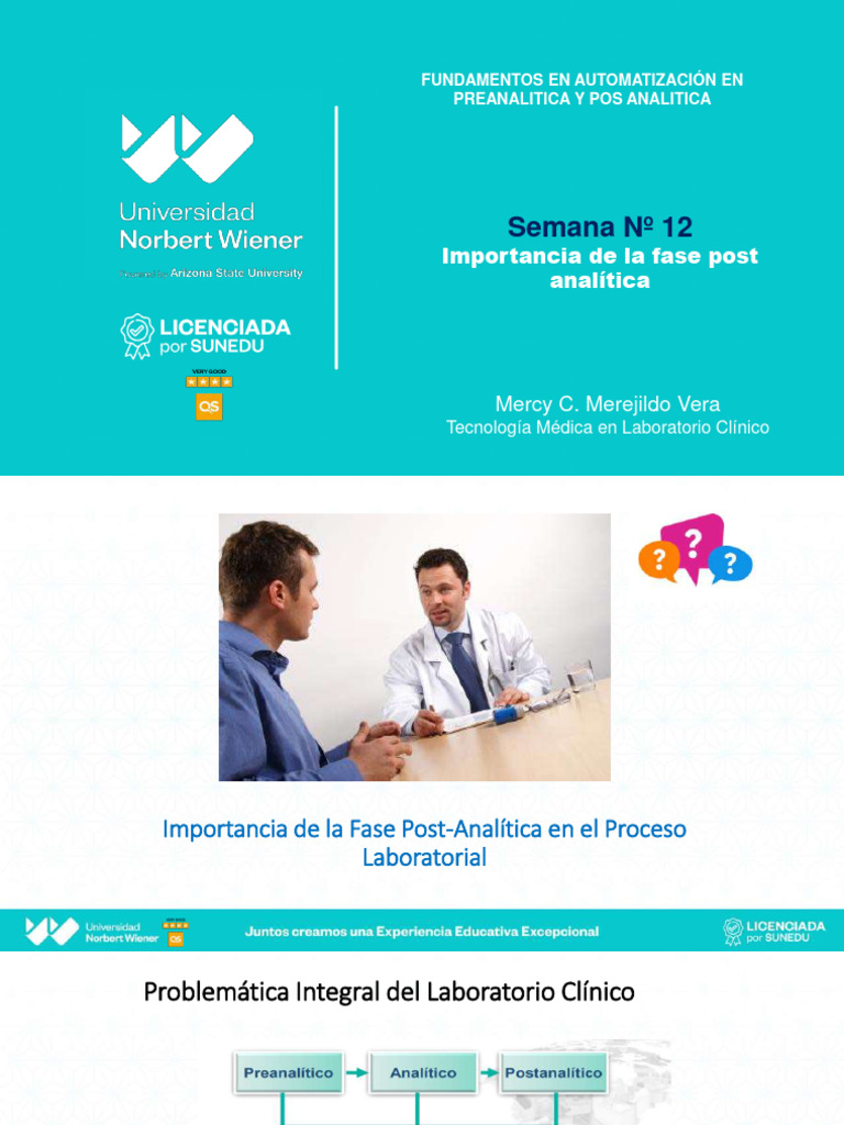 Semana 12- IMPORTANCIA DELA FASE POST ANALITICA (1) | Descargar gratis PDF | Laboratorios ...