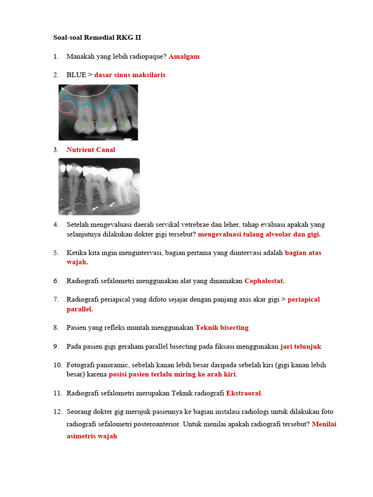 Soal-Soal Remed RKG II | PDF | Sains & Matematika