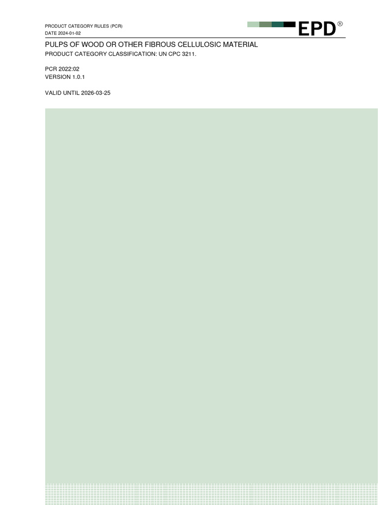 EN - PCR Pulps of Wood or Other Fibrous Cellulosic Material - EN | PDF ...