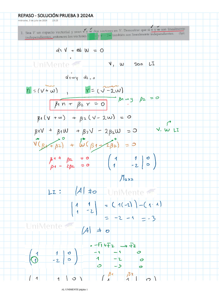 Repaso - Solución Prueba 3 2024a | PDF