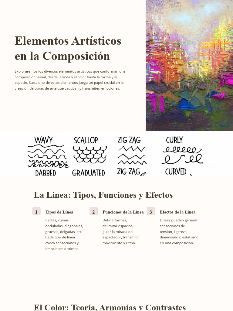 Elementos Artísticos de La Composición | PDF | Composición (artes ...