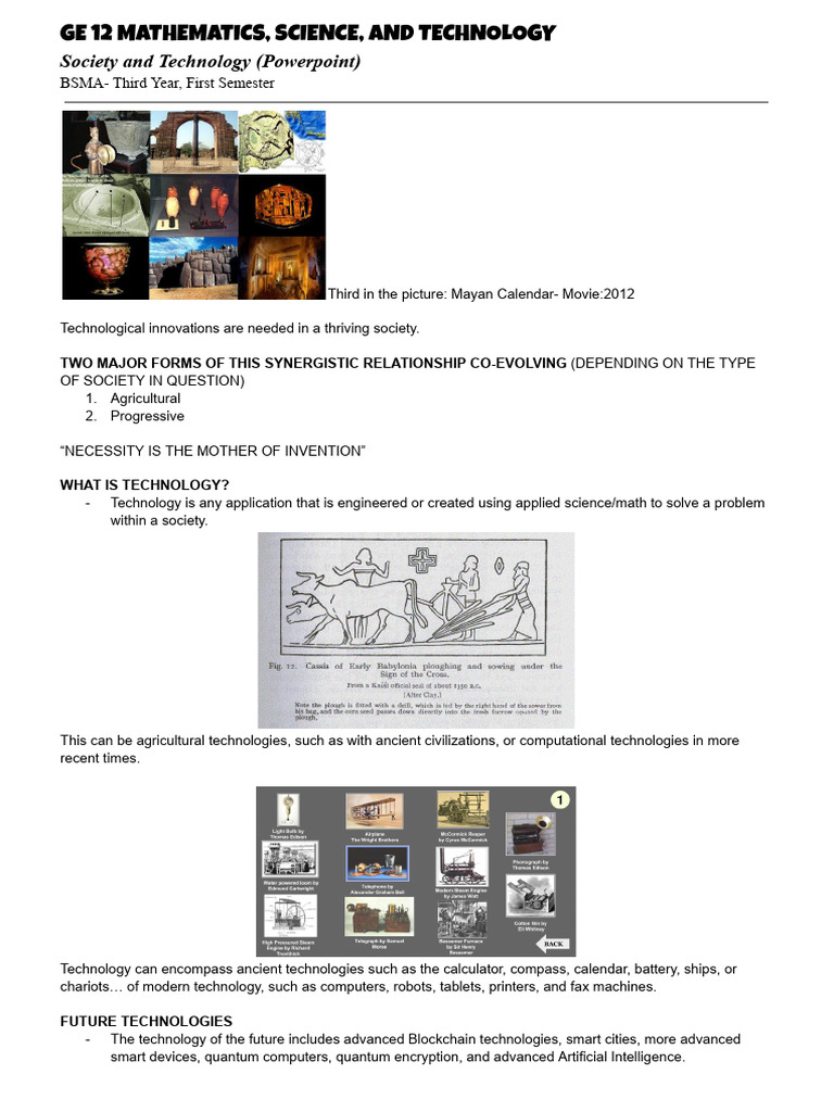 GE 12 Society and Technology PPT | Download Free PDF ...