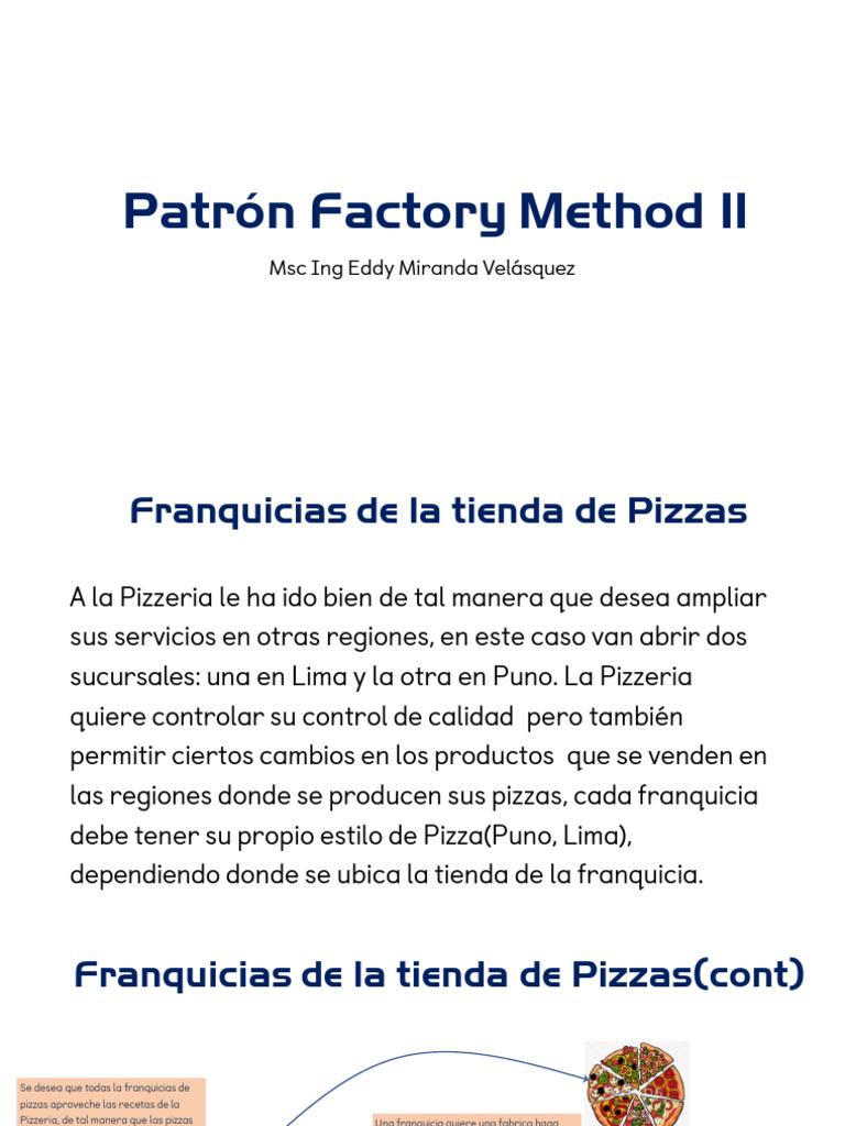 S13 DP 2401 Patron Factory Method 2 | PDF | Objeto (informática) | Pizza