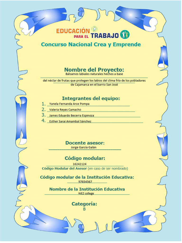 Esquema de Portafolio Crea y Emprende Cat. B - 2024.docx2 (1) (1) Ya ... Esquema de Portafolio Crea y Emprende Cat. B - 2024.docx2 (1) (1) Ya ...