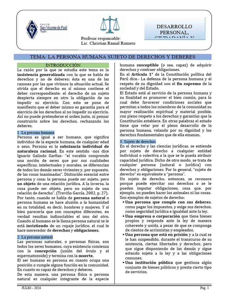 Derechos y Deberes Humanos Indivisibles | PDF | Derechos humanos | Derechos