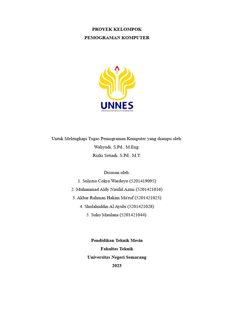 Proyek Kelompok | PDF