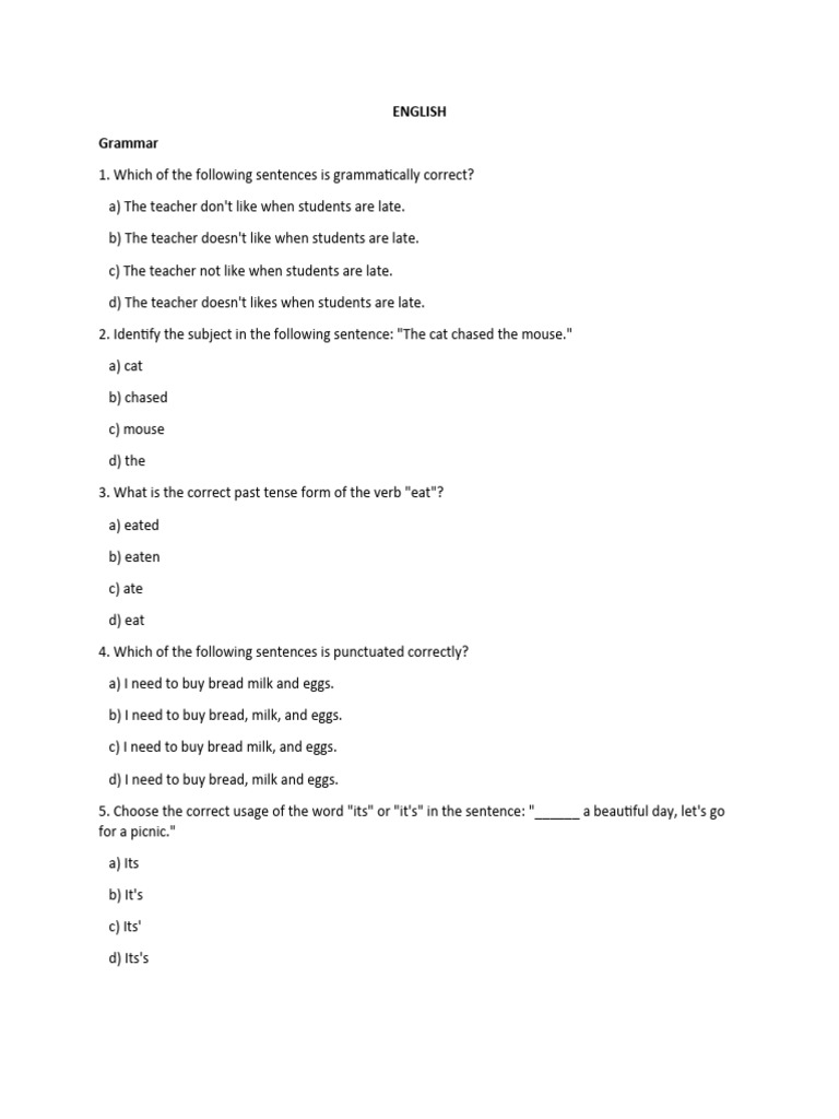 English Grammar and Literature Quiz | PDF | Coral Reef | Industrial ...