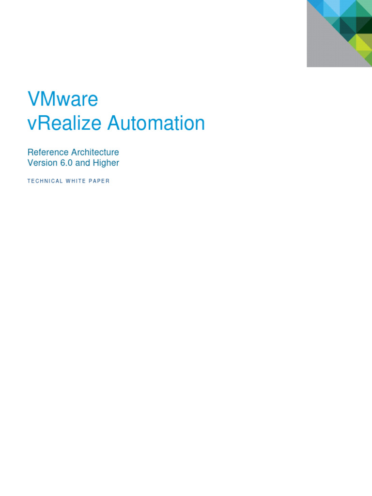 Vrealize Automation 6x Reference Architecture White Paper | PDF | Load Balancing (Computing ...