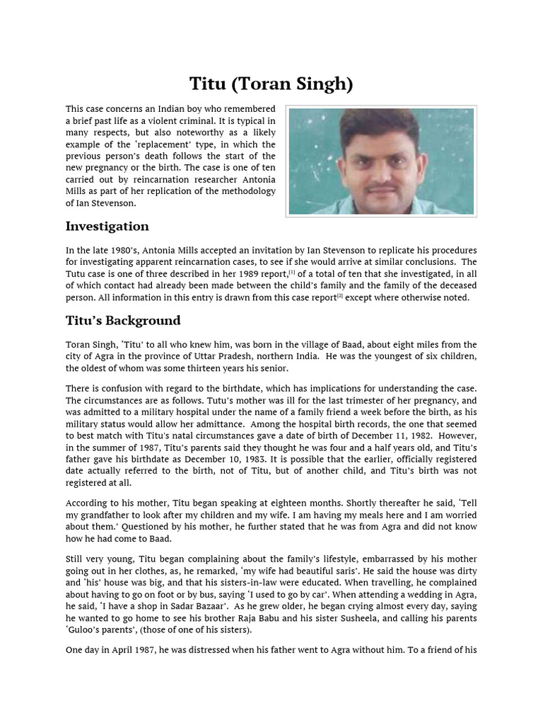 Titu Toran Singh-354 | PDF | Reincarnation