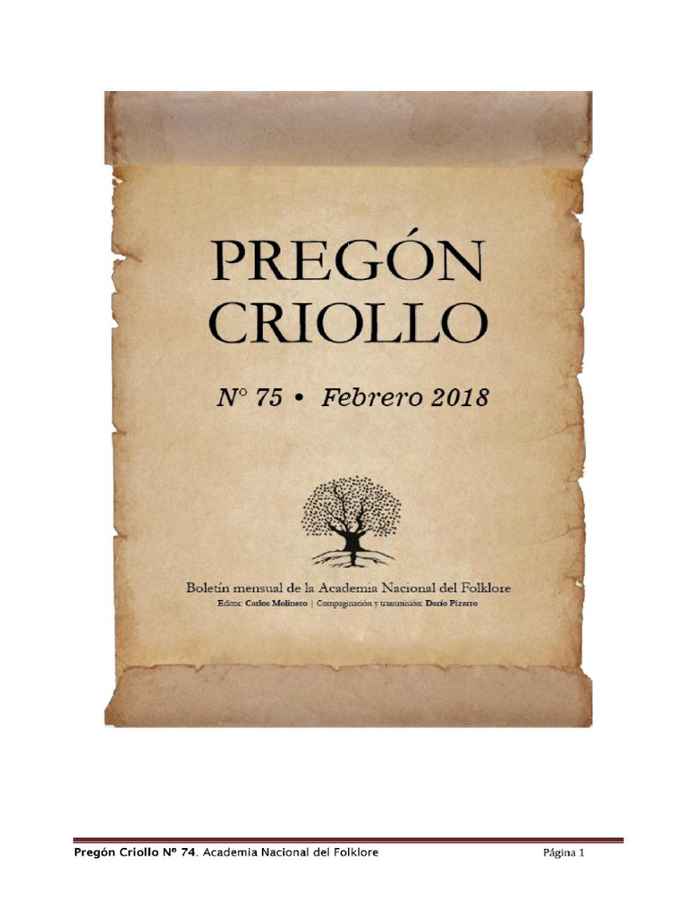 Pregon Criollo 75 Febrero 2018 | PDF