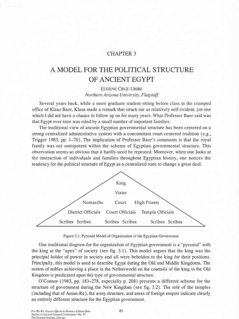 CRUZ URIBE, E. 1994. A Model For The Political Structure of Ancient ...