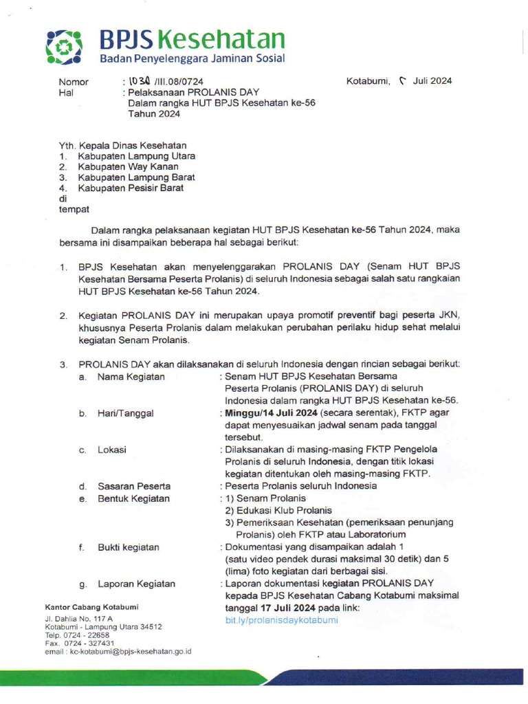 Puskesmas Prolanis Day | PDF