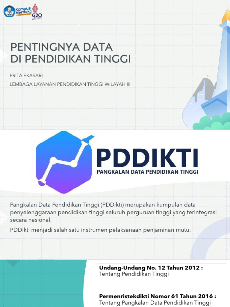 Pentingnya Data Pddikti | PDF