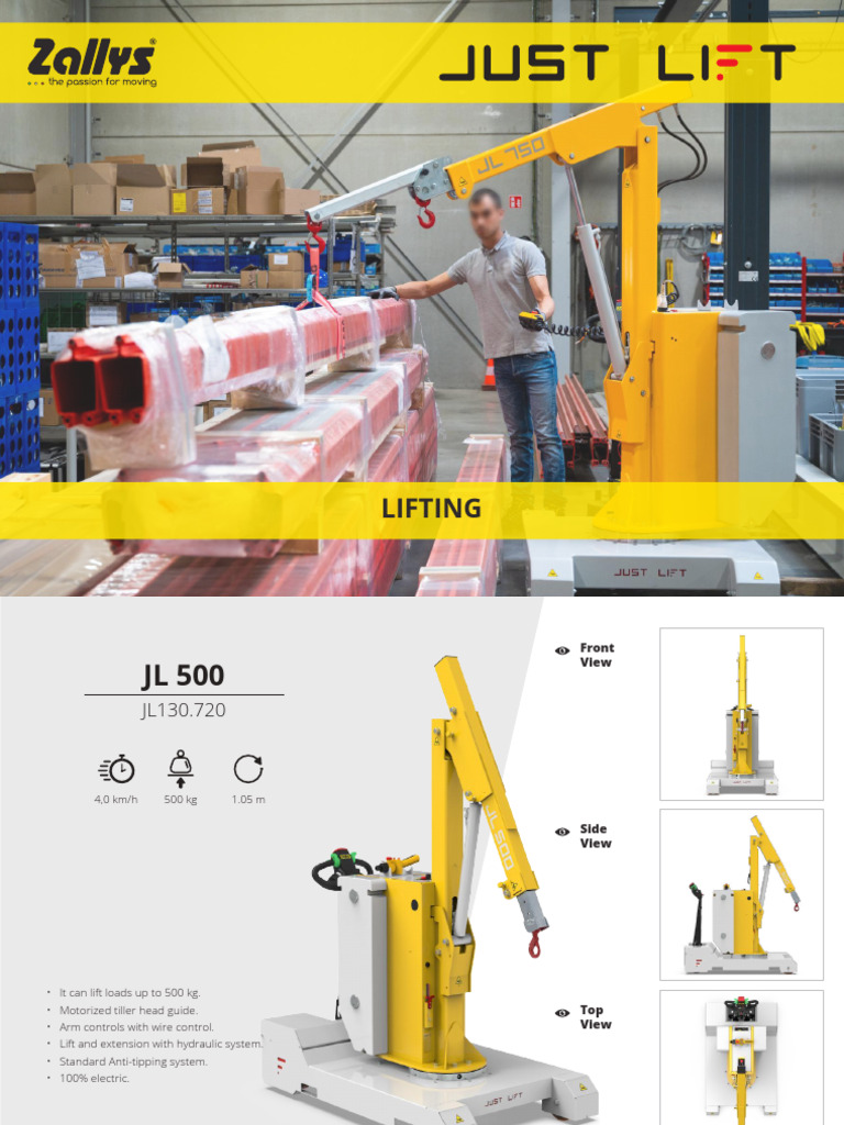 CATALOGUE JL 500 | Download Free PDF | Crane (Machine) | Manufactured Goods