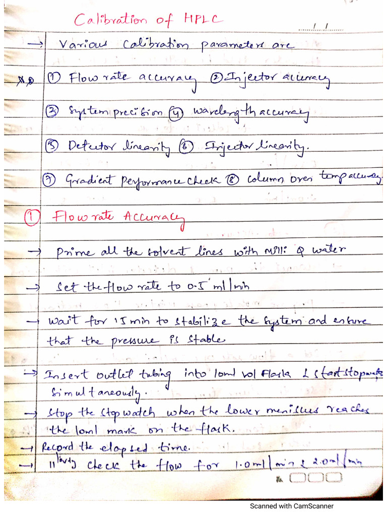 HPLC calibration | PDF
