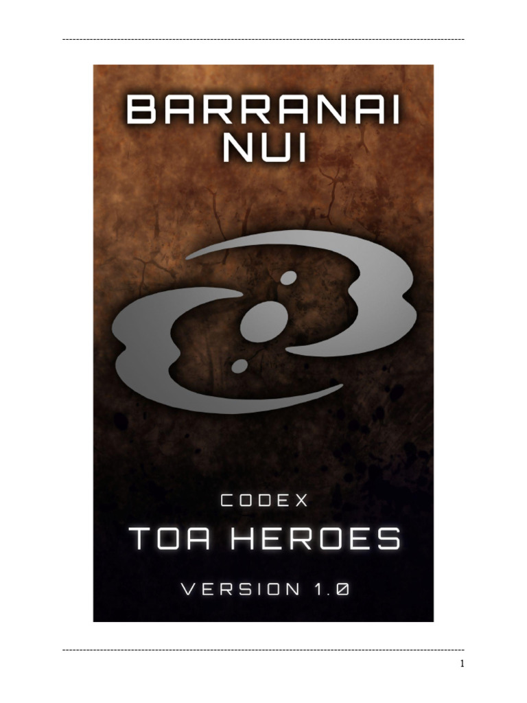 Toa Heroes Codex | PDF | Sword | Shield