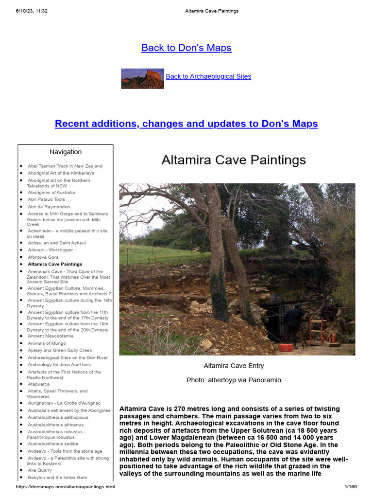 Altamira Cave Paintings | PDF | Homo | Paleolithic