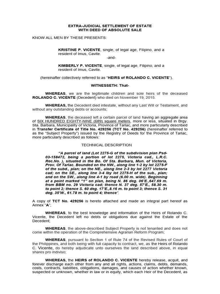 EJS with DAS sample | Download Free PDF | Inheritance | Indemnity