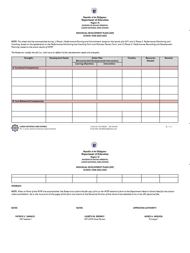 Individual-Development-Plan-2023 (2) | PDF