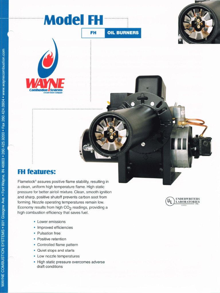 Industrial Oil Burner Specs | PDF | Manufactured Goods