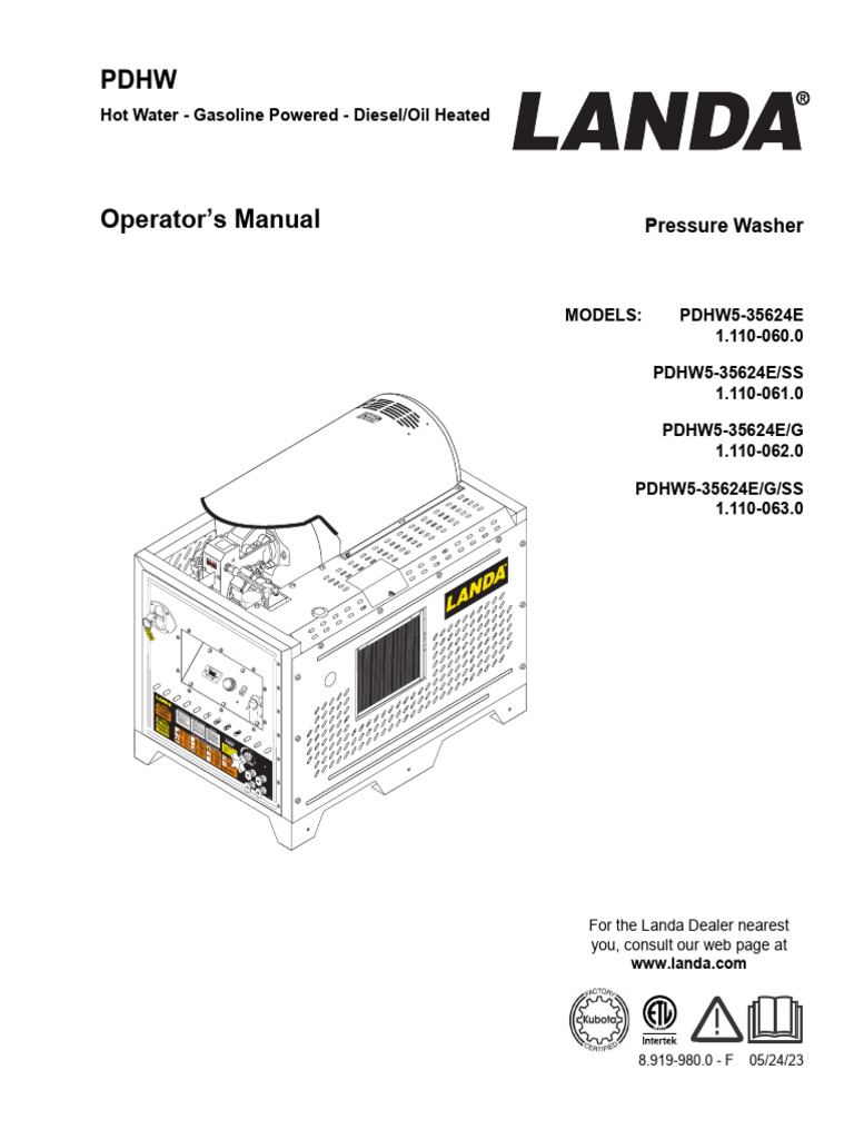 Landa Operator Manual | PDF