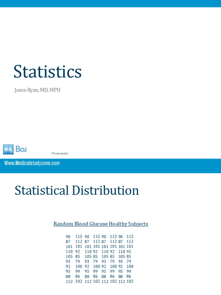 Understanding Statistical Concepts | PDF | Cohort Study | Standard Deviation
