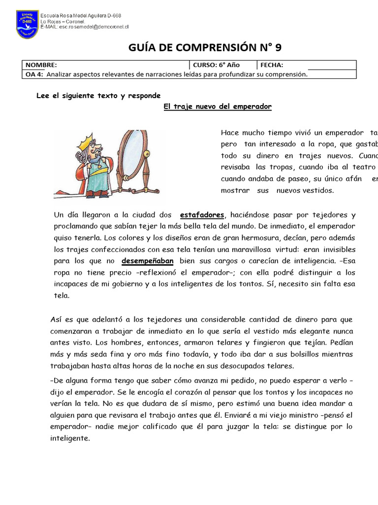 Guía de Comprensión N 9 | PDF | Historia | Clásicos