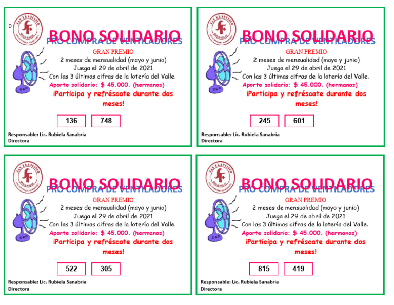 bono solidario | PDF