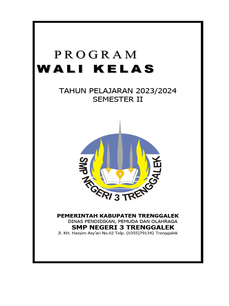 Program Kerja ARIF NURNANTO Wali Kelas 8 G 2024 | PDF