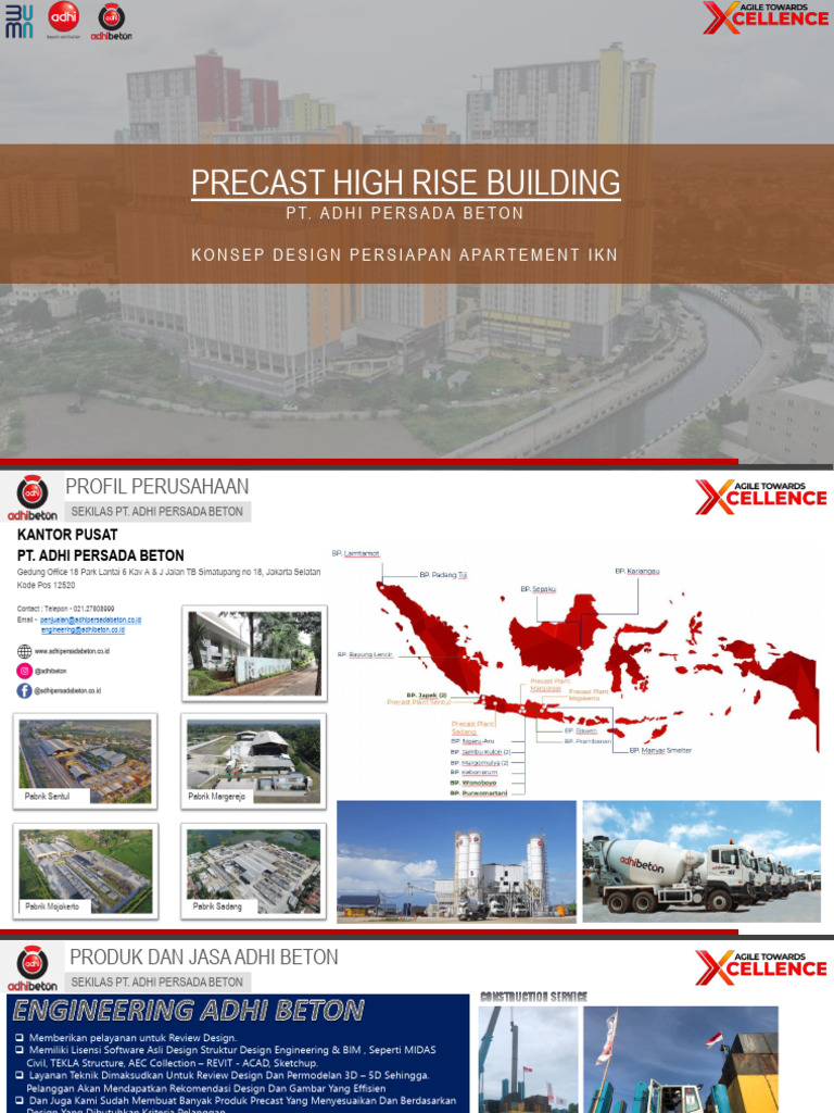 Precast Building - Adhi Beton | PDF