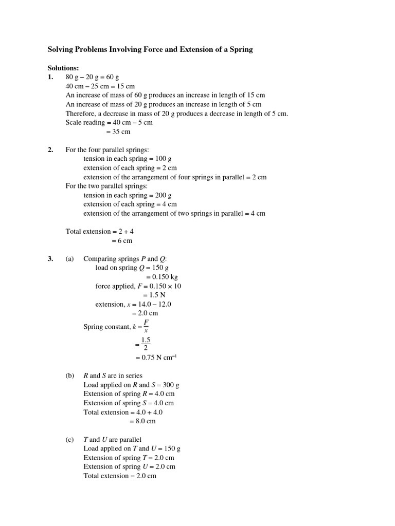 Unit 1.4 Problem Solving Answers | PDF
