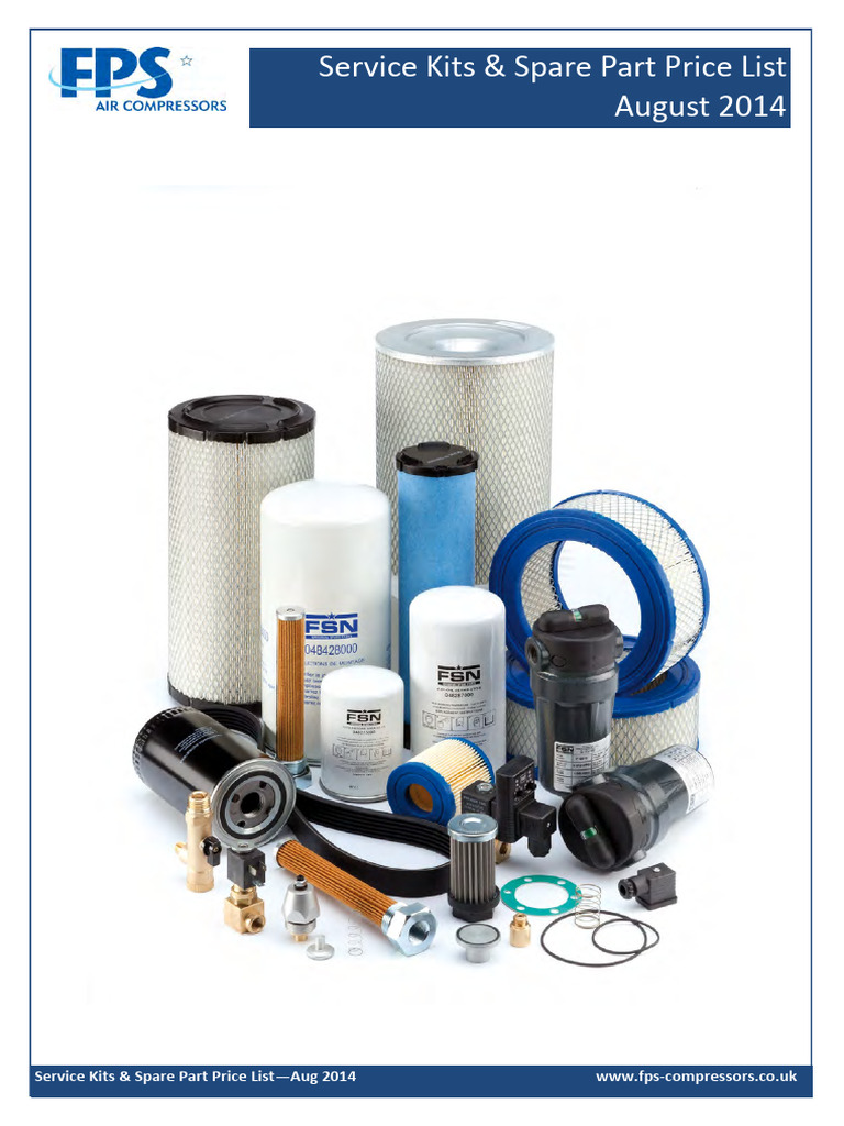 Compressor KIT Parts Lists FINI & Power Systems | PDF | Hydraulics ...
